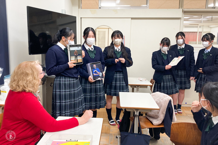 高等学校：Ms. Loshが来校されました。 | 文京学院大学女子中学校 高等学校（東京都） | 英語・理数教育、クラブ活動に実績